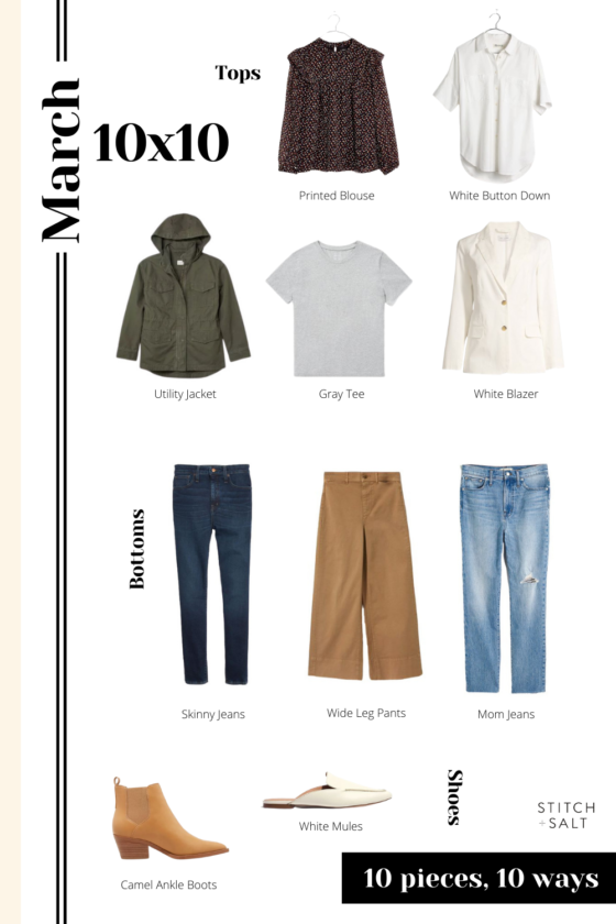 March 10x10 ~ 10 Pieces Styled 10 Ways - Stitch & Salt