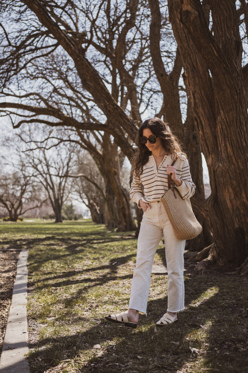 Four Neutral Spring Outfit Ideas - Stitch & Salt