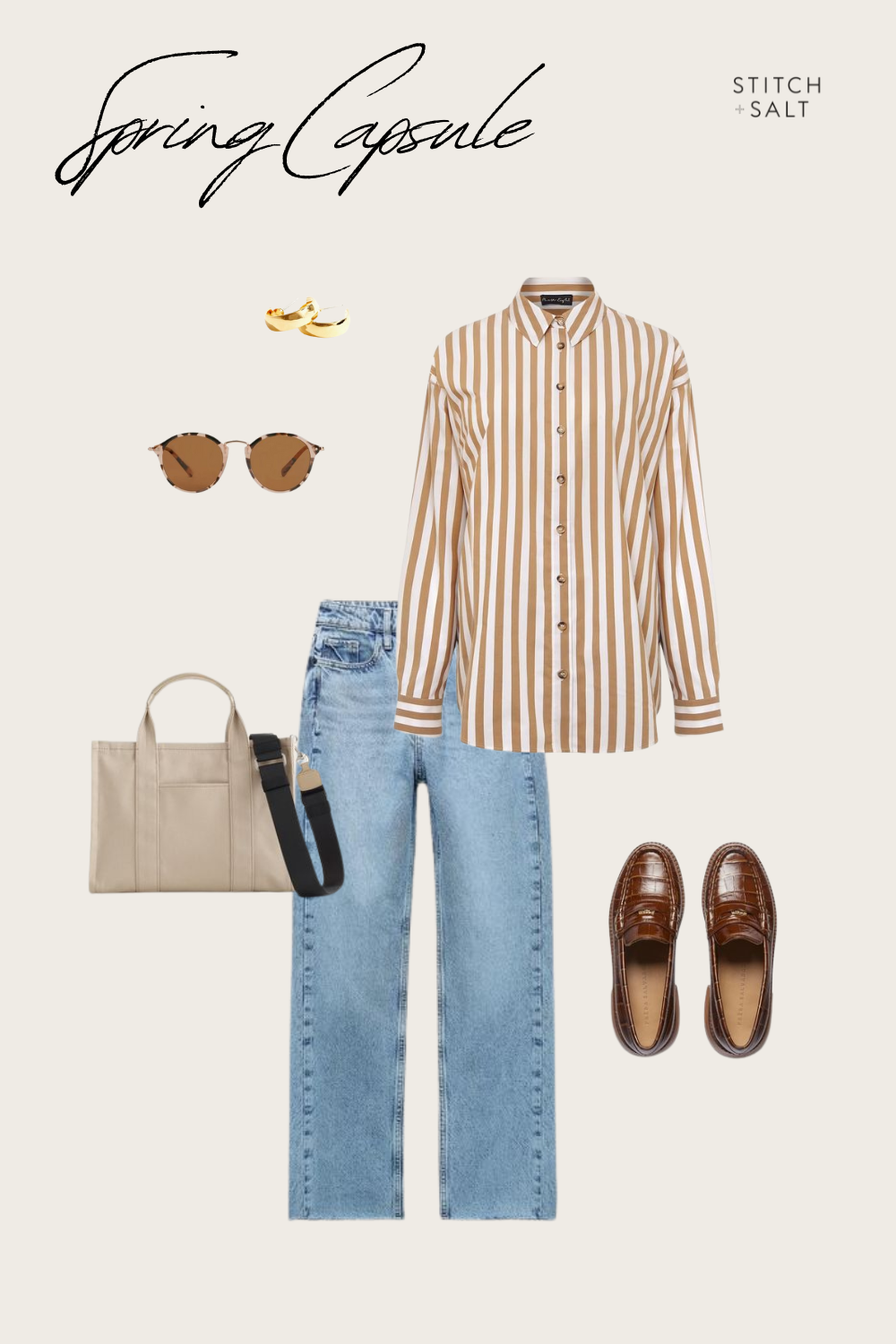 Spring Capsule Wardrobe Outfit Ideas - Stitch & Salt