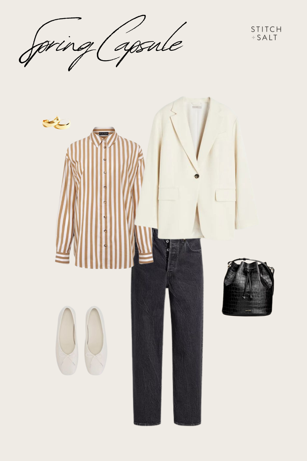 Spring Capsule Wardrobe Outfit Ideas - Stitch & Salt