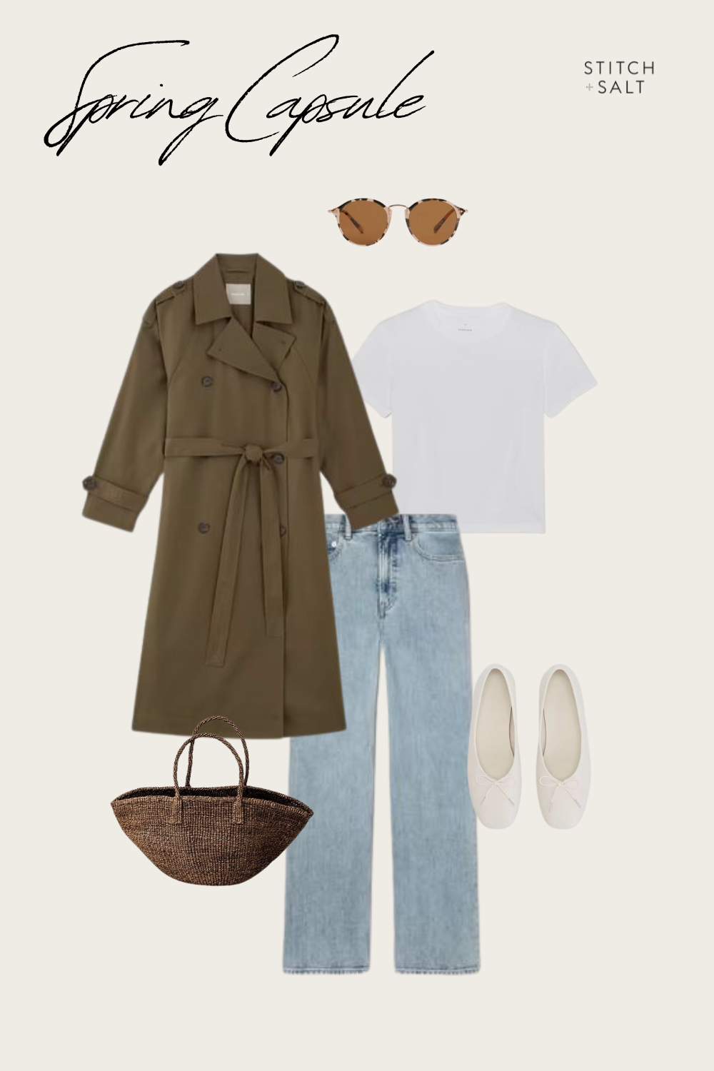 Spring Capsule Wardrobe Outfit Ideas - Stitch & Salt