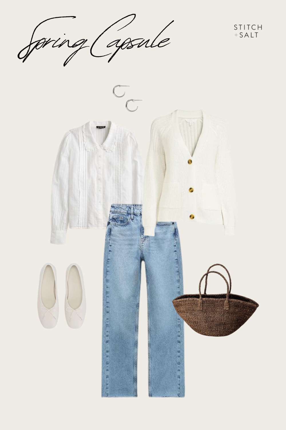 Spring Capsule Wardrobe Outfit Ideas - Stitch & Salt
