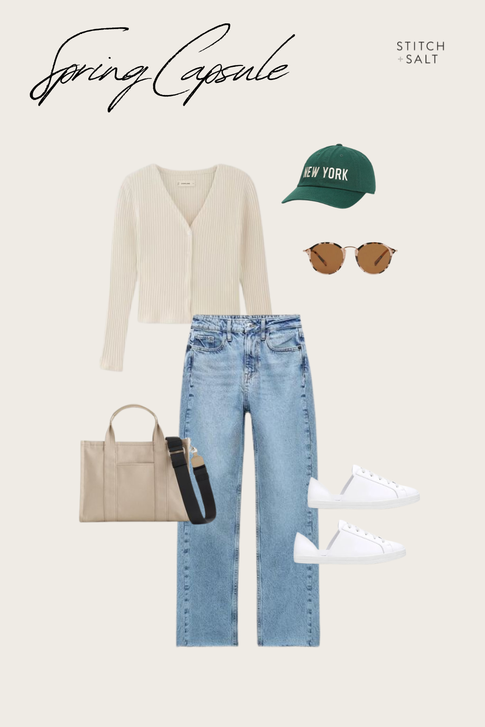 Spring Capsule Wardrobe Outfit Ideas - Stitch & Salt