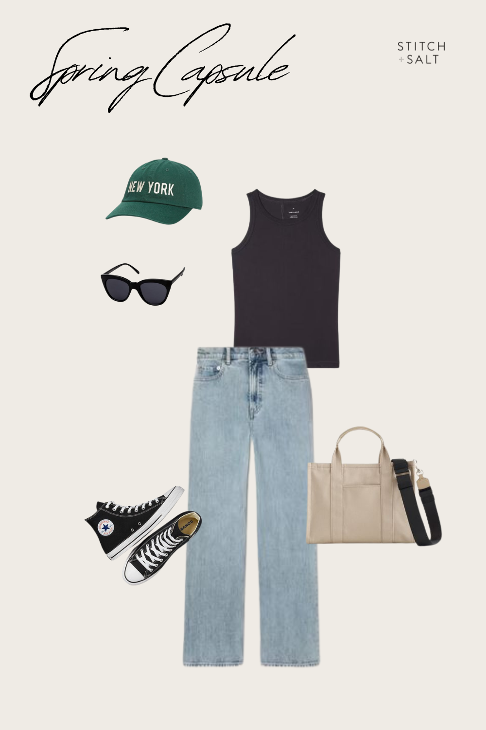 Spring Capsule Wardrobe Outfit Ideas - Stitch & Salt